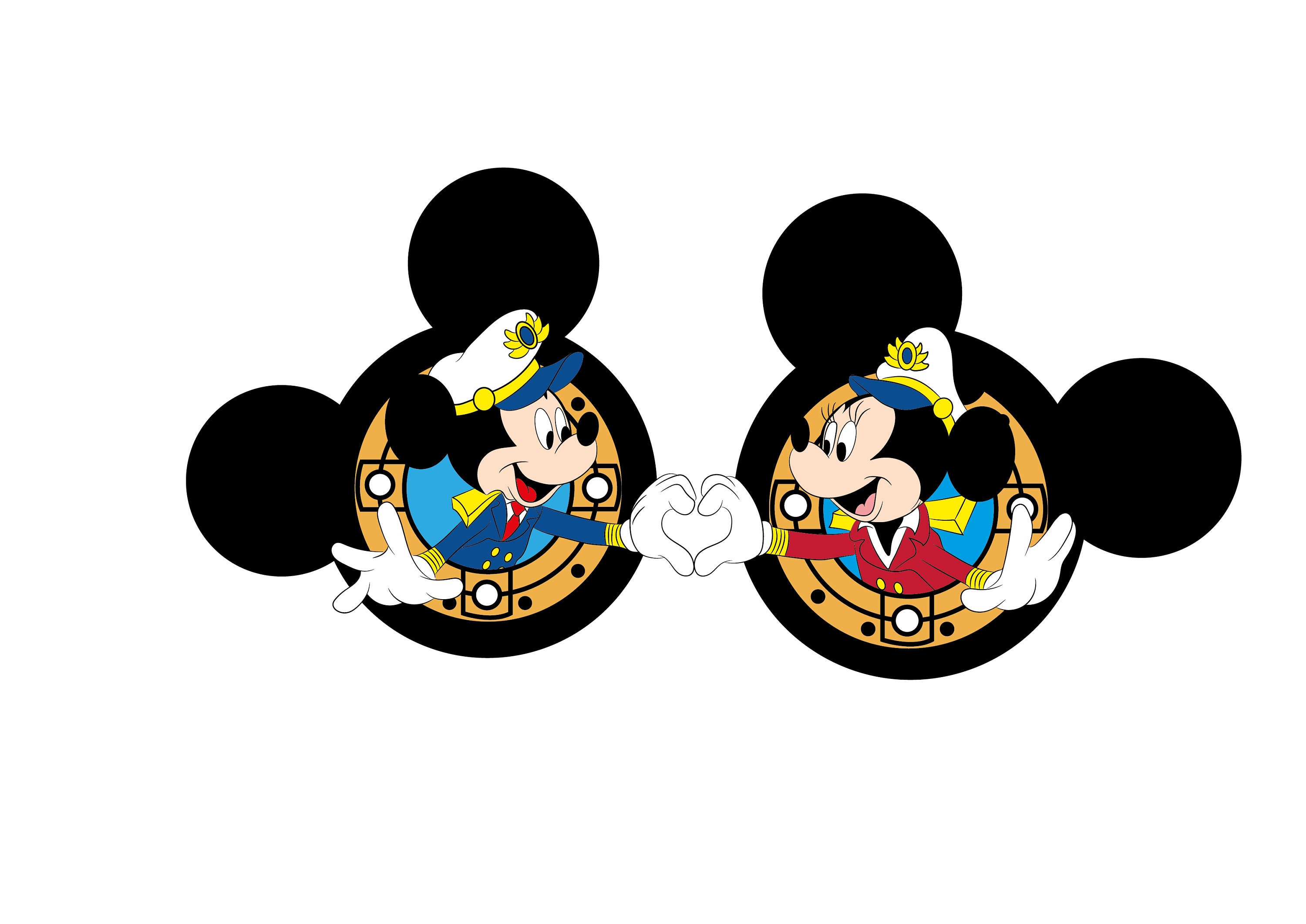 Mickey And Minnie Mouse Holding Hands