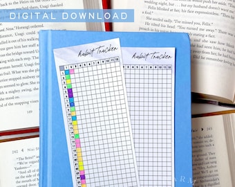 12 Printable Reading Tracker Bookmarks Reading (Download Now) - Etsy
