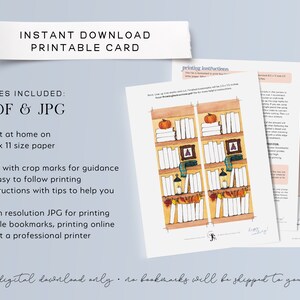 Printable Reading Tracker Bookmark Fall, Autumn Bookmarks Printable ...