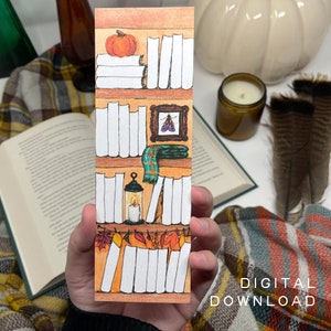 Printable Reading Tracker Bookmark Fall, Autumn Bookmarks Printable ...