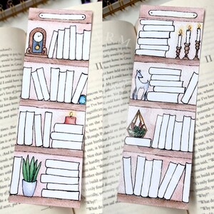 Bookshelf Bookmark Tracker Printable Set of 4 - Reading Tracker ...