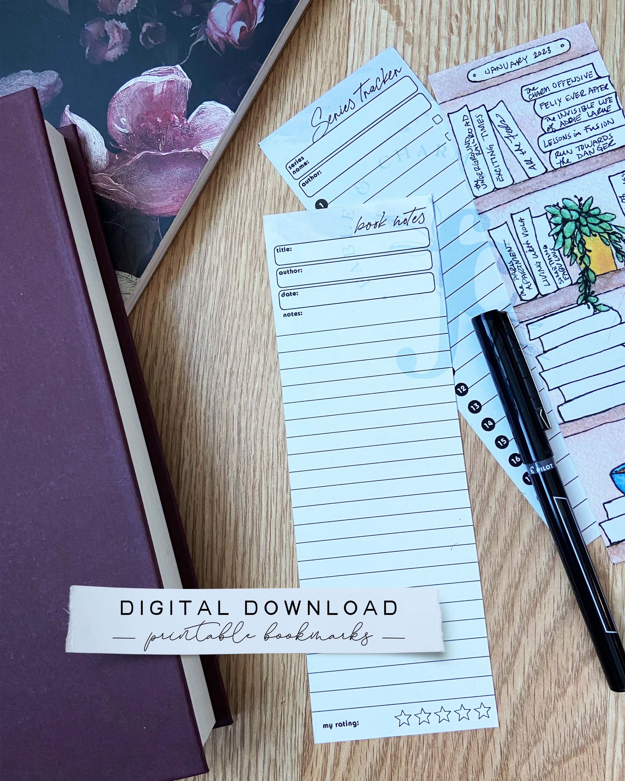 Book Note Taking Printable Bookmark, Reading Notes, Bookmark Tracker ...