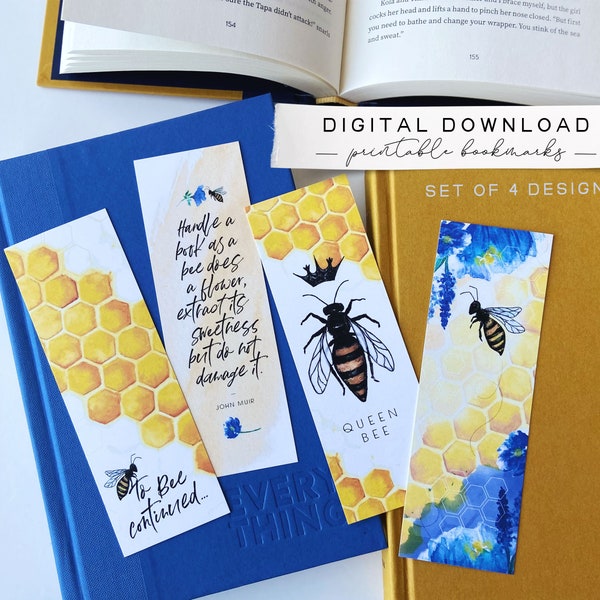 Bee Bookmark - Etsy