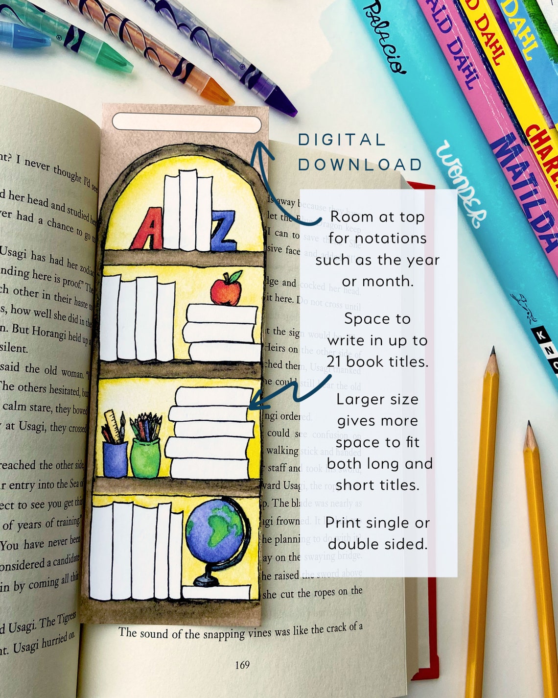 Classroom Bookmarks for Teachers - Bookshelf Bookmark Printable ...