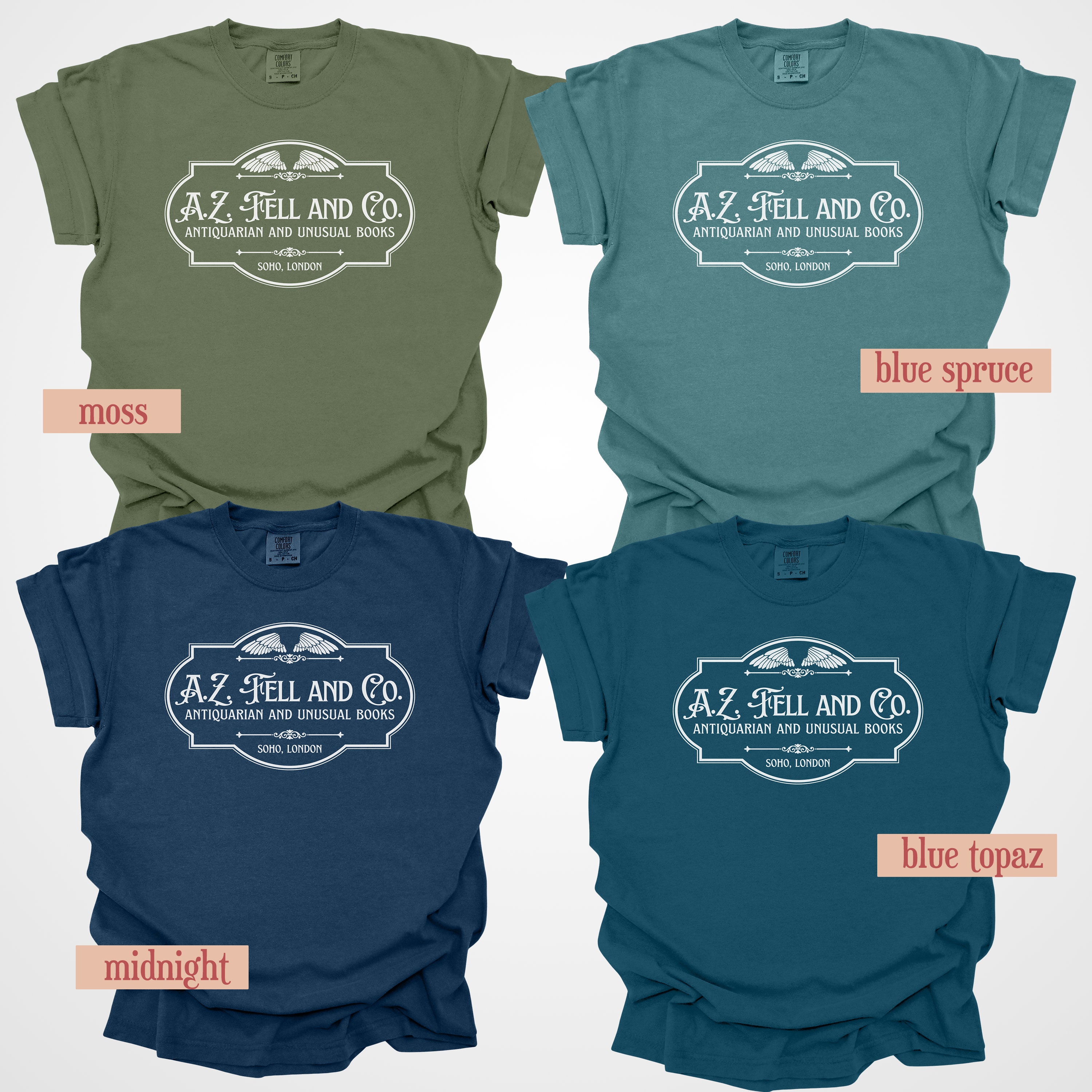 Good Omens A.Z. Fell And Co Antiquarian And Unusual Books Crewneck ...