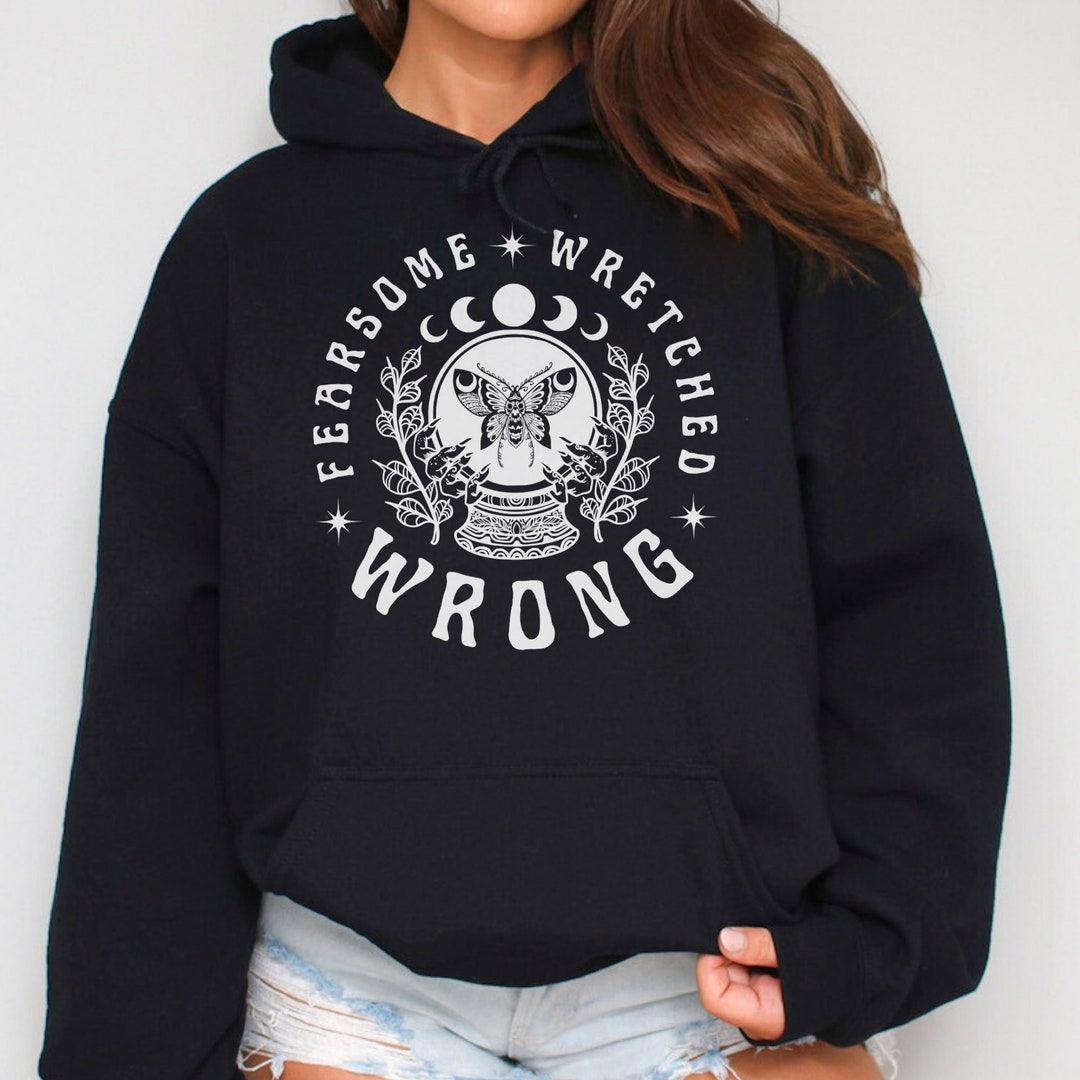 Fearsome Wretched Wrong Hoodie Witchy Crystal Ball Design Who's Afraid ...