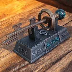 Skyrim Skeleton Key | Skyrim Decor | Skyrim Prop | Skyrim Gift | Elder ...