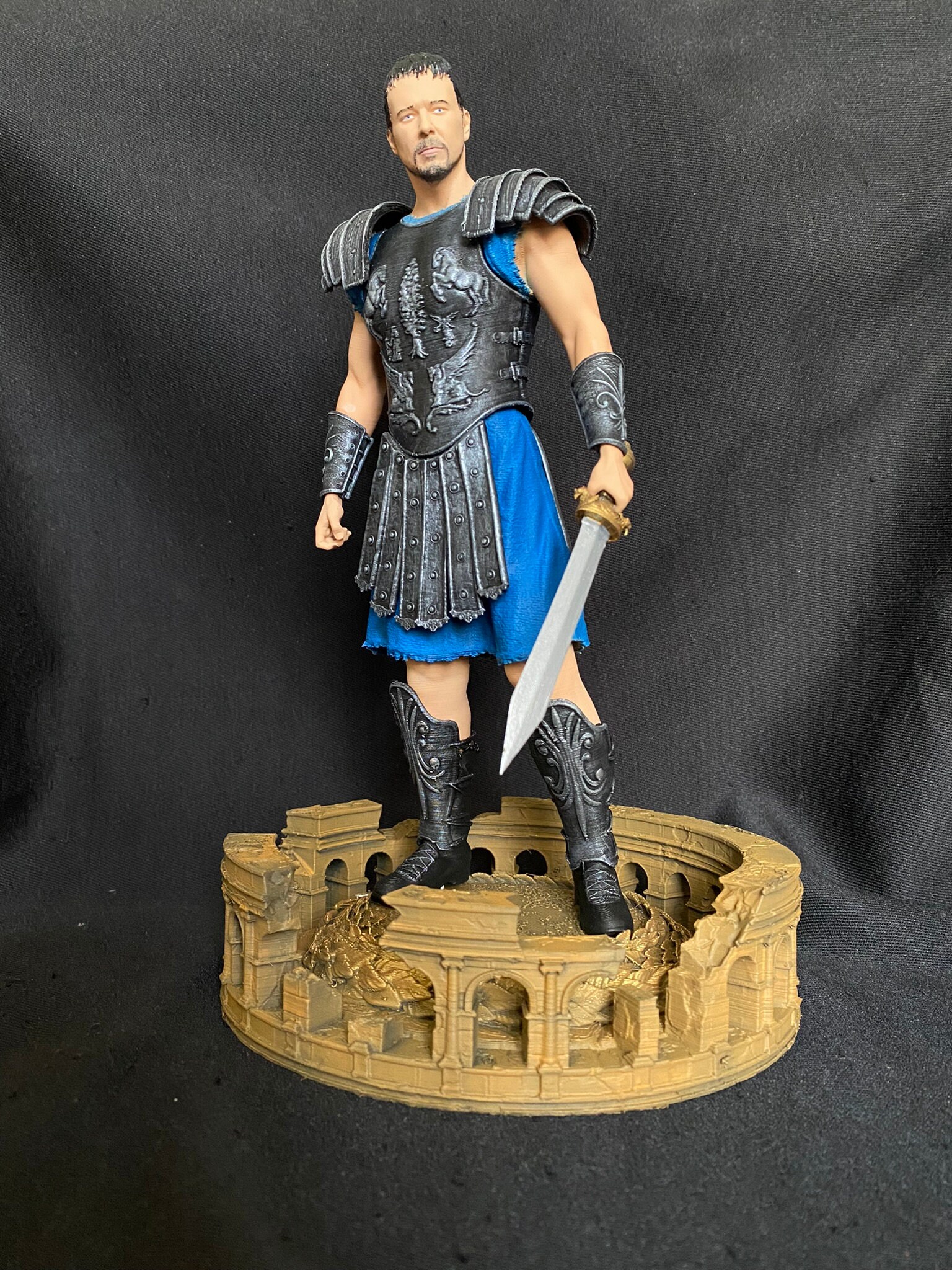 The Gladiator General Maximus Statue Russell Crowe Sculpture 3d ...