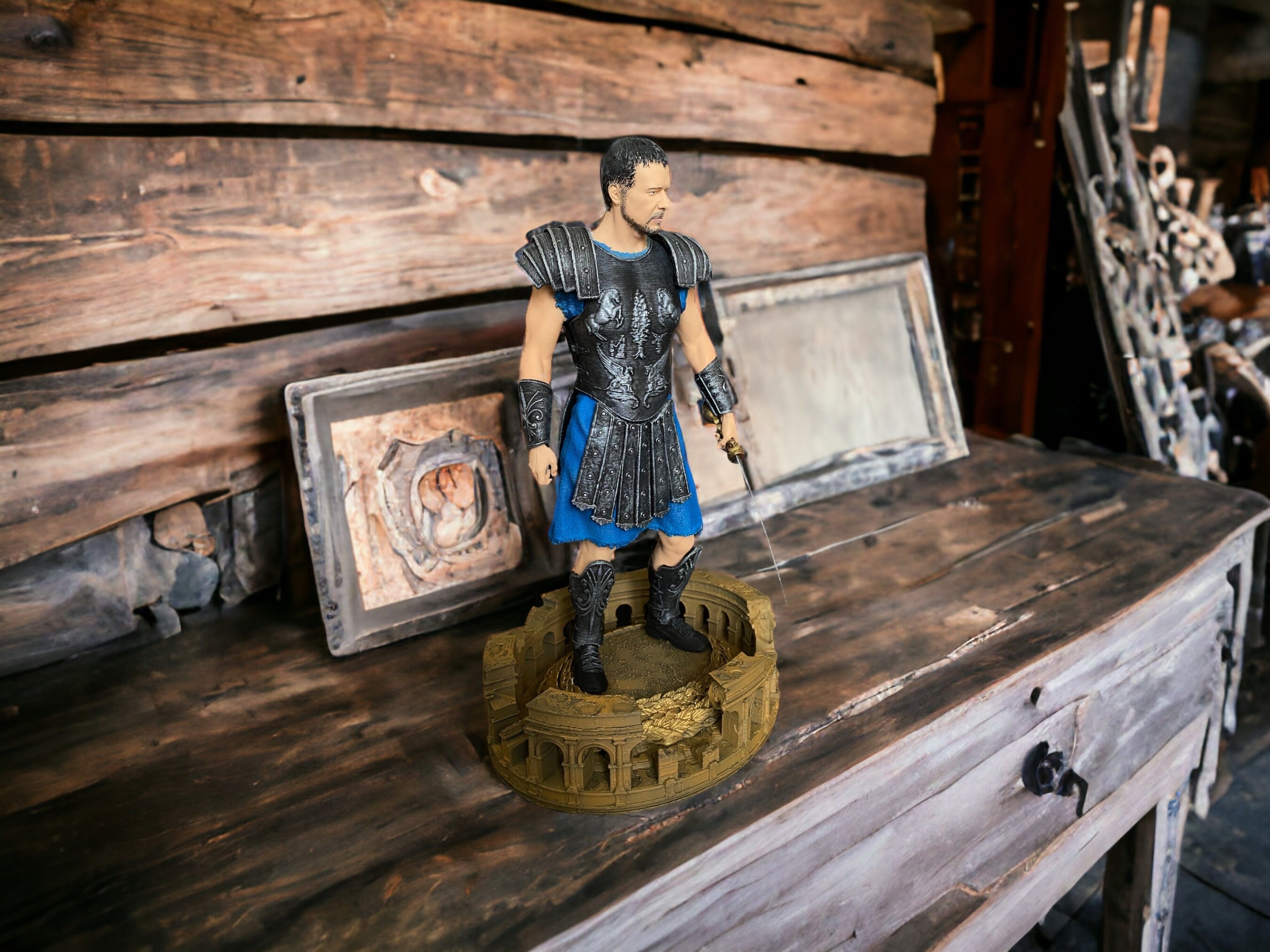 The Gladiator General Maximus Statue | Russell Crowe Sculpture | 3d ...
