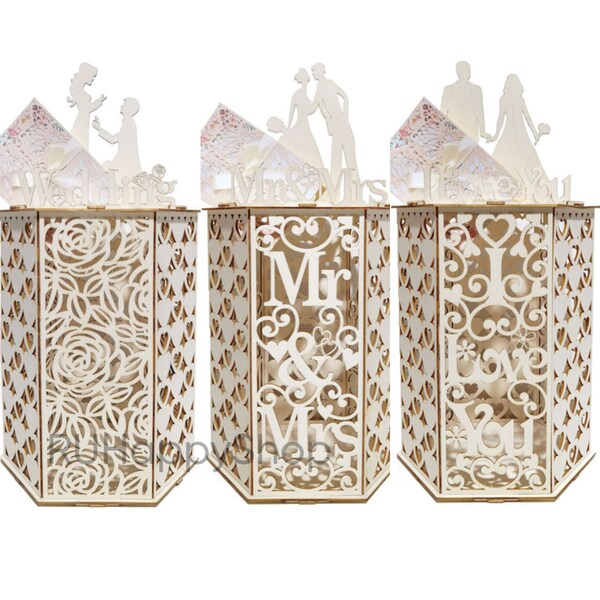 Elegant Wedding Card Boxes - Etsy