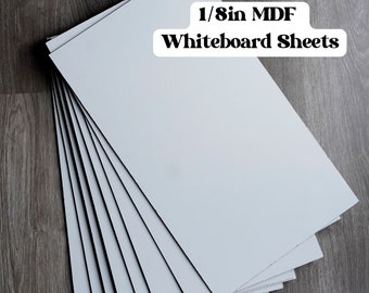 1/8 White MDF Box of 20 Sheets Glowforge Ready Laser - Etsy