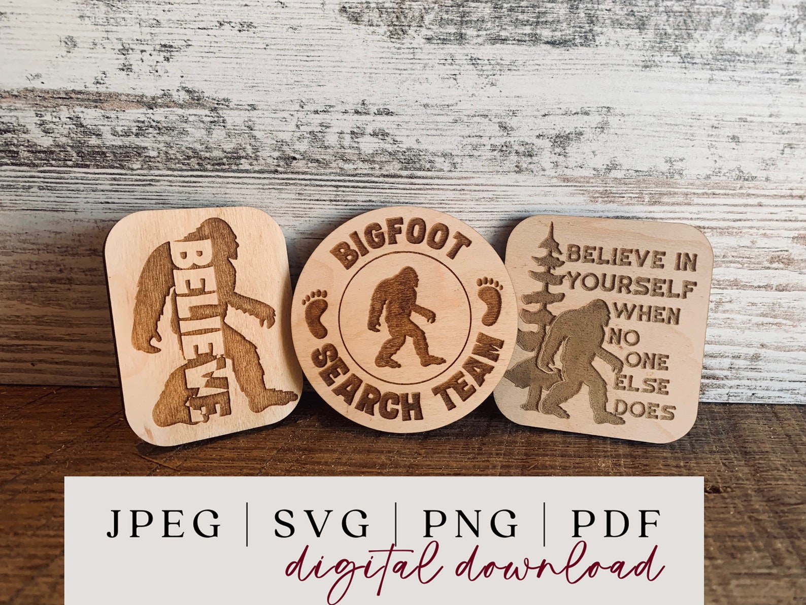 Bigfoot Sayings SVG - Laser Ready File - Bigfoot Magnets - Wood Cut ...