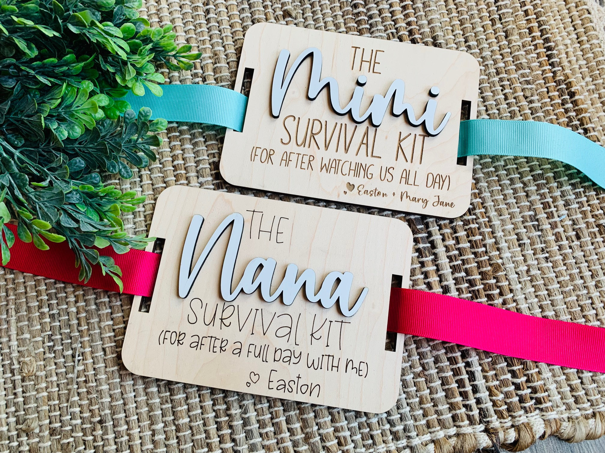 Grandparents Survival Kit Gift Tags SVG Mother's Day SVG - Etsy UK