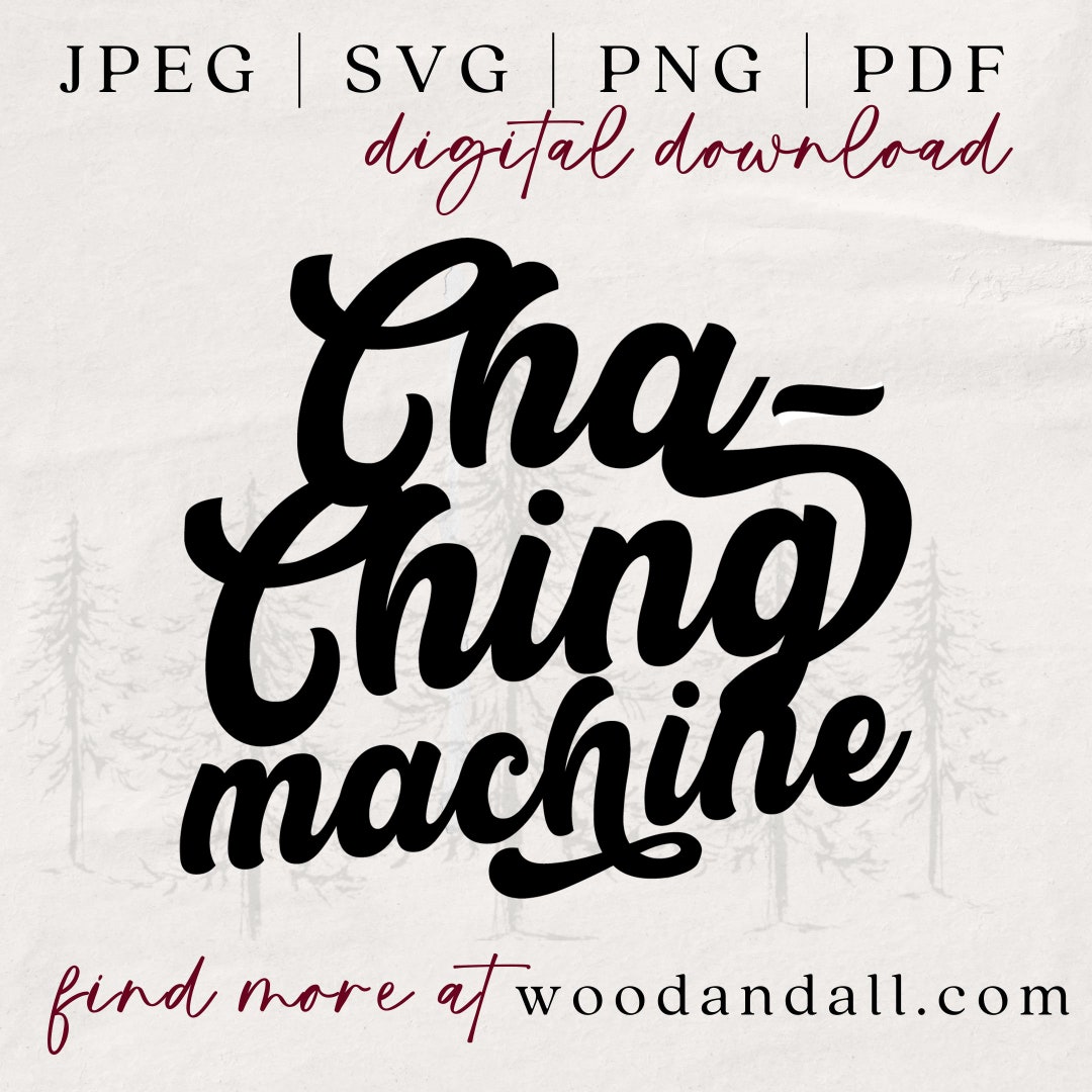 Cha Ching Machine SVG - Online Seller SVG - Designer Shirt - Small ...