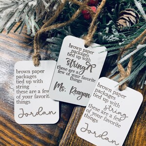 Favorite Things Tag SVG - Christmas Gift Tag SVG - Gift Tag Printable ...