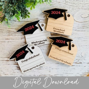 Preschool and Kindergarten Graduation Ornament SVG - 2024 Graduation ...