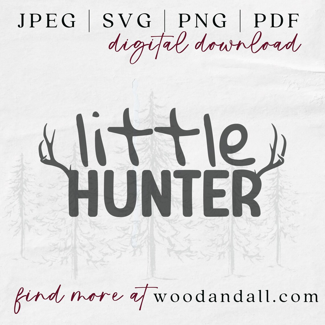 Little Hunter SVG Deer Hunter SVG File Hunting Life Deer - Etsy