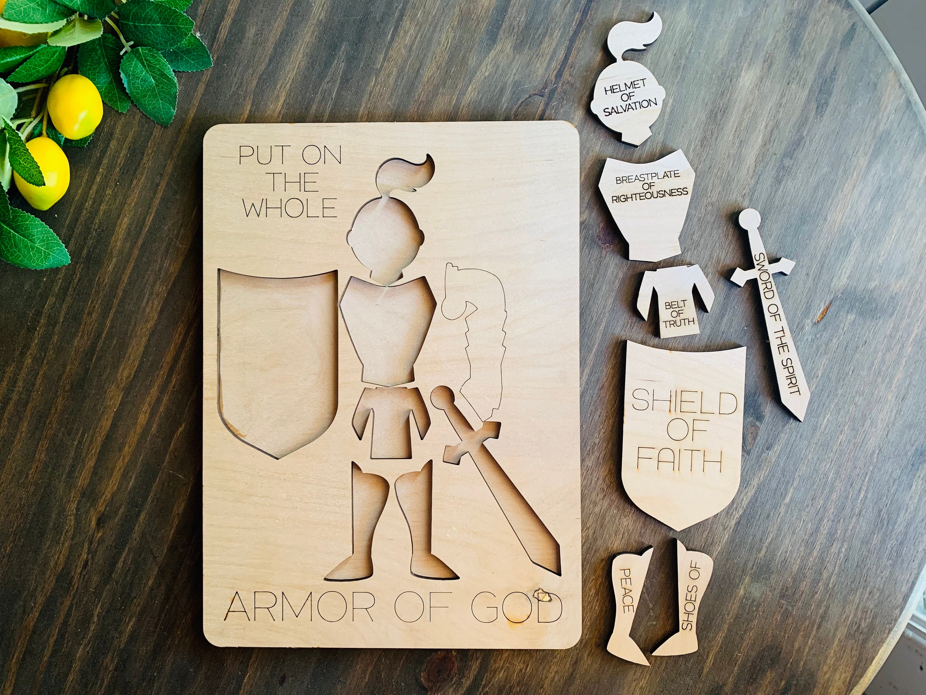 Armor of God Puzzle SVG - Instant Download - Christian Puzzle ...