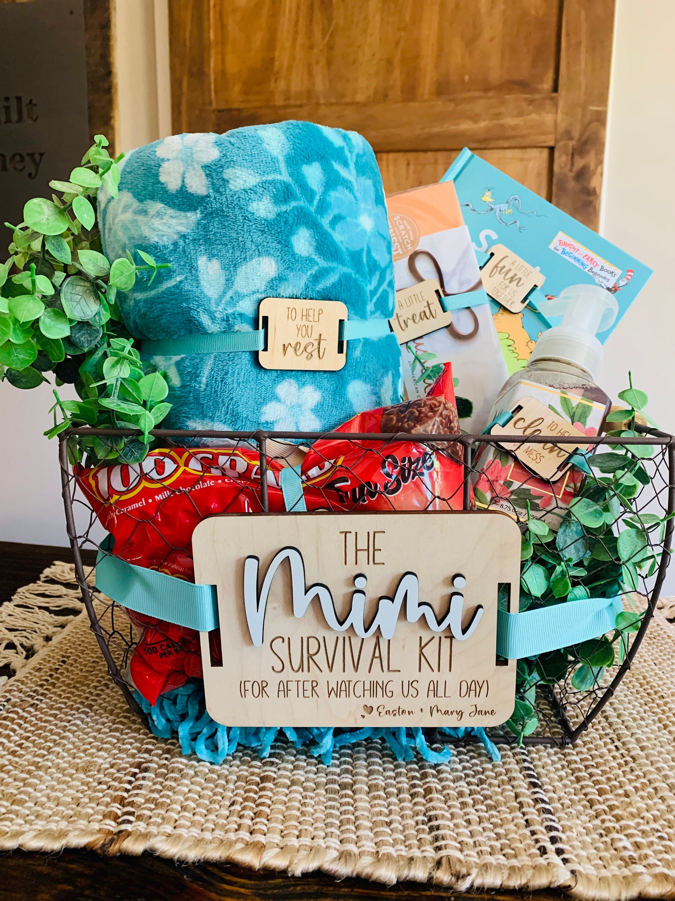 Grandparents Survival Kit Gift Tags SVG Mother's Day SVG - Etsy UK