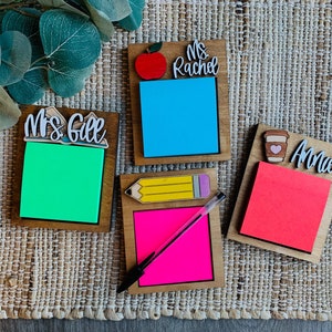 Sticky Note Pad Holder SVG - Bundle of 16 Note Pad Holders SVG - Laser ...