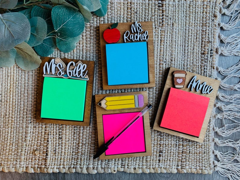 Sticky Note Pad Holder SVG Bundle of 16 Note Pad Holders SVG - Etsy