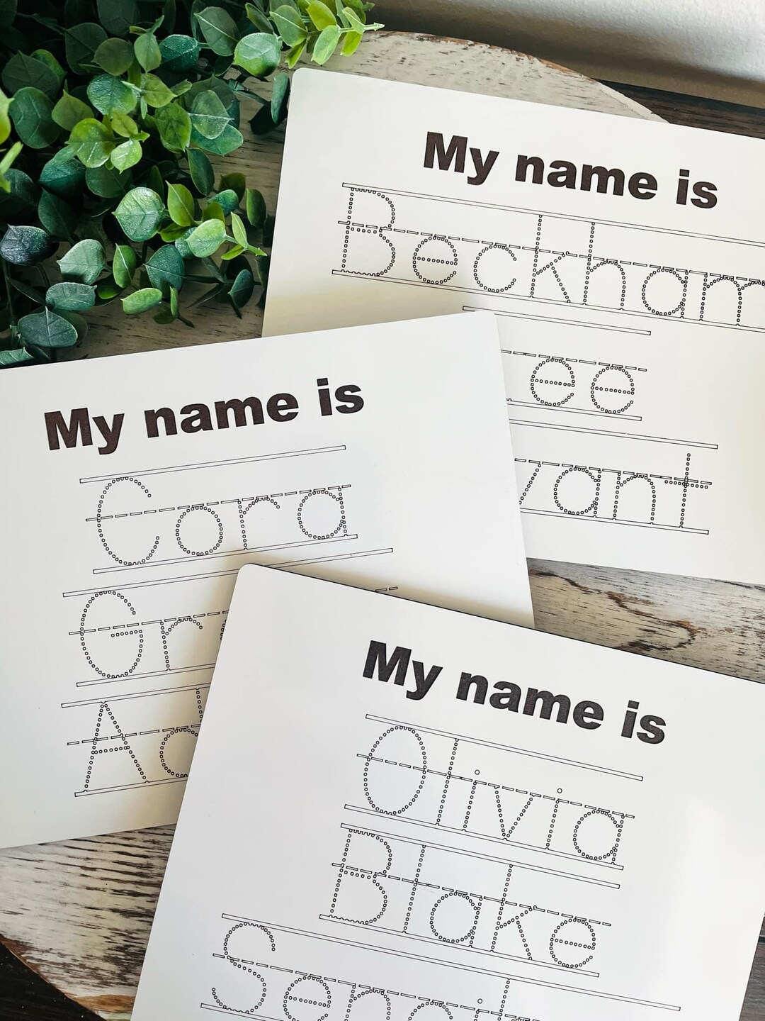 Whiteboard Name Tracing Boards and Learning Bundle - Dry Erase Learning ...