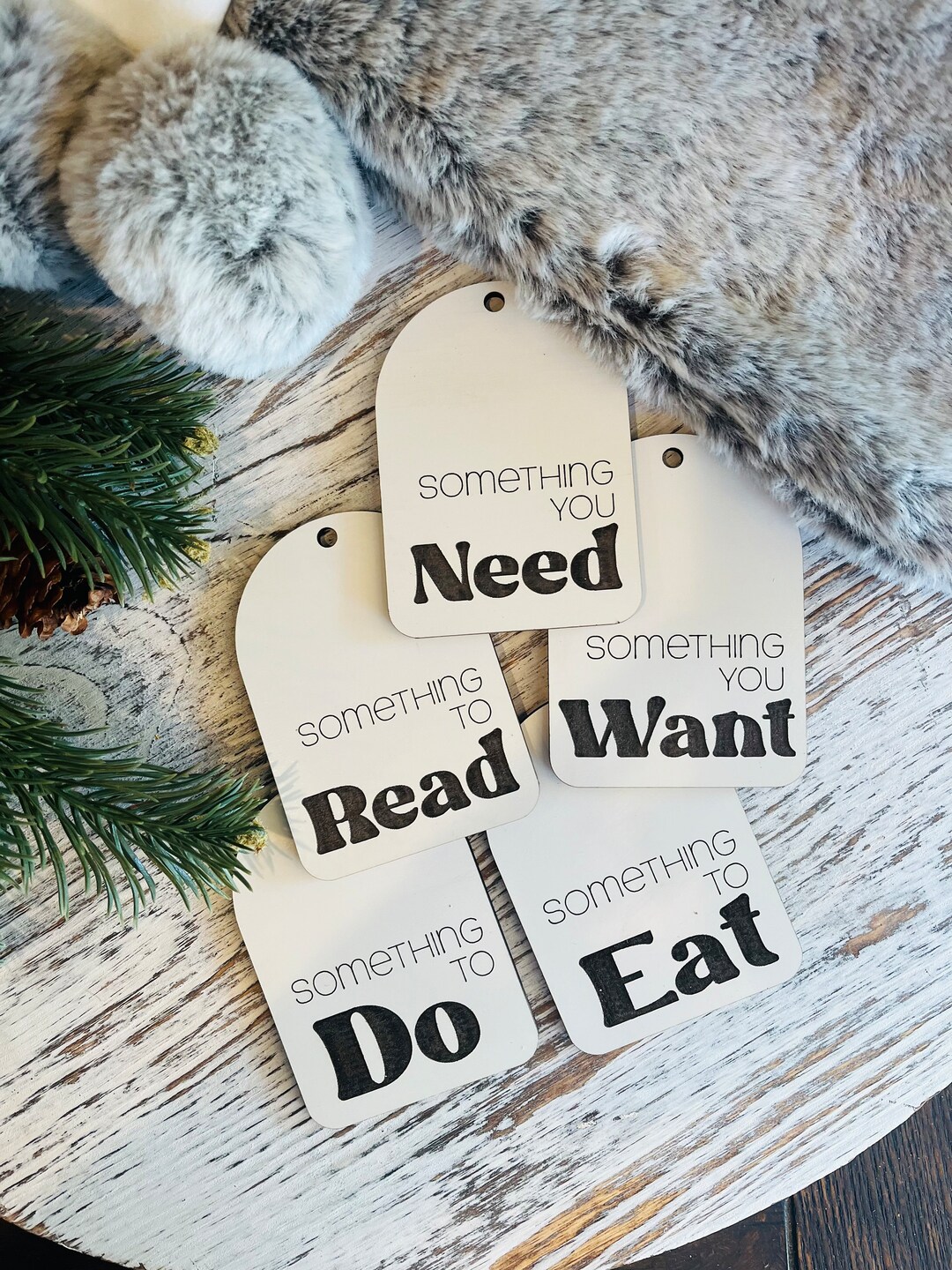 Christmas Gift Tags SVG - Something You Need, Want, to Do, to Eat and ...