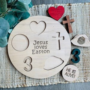 Easter Story Puzzle SVG - Easter Story SVG - Laser File - Easter Puzzle ...