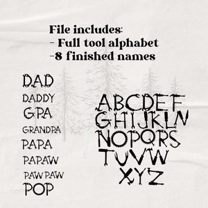 Tool Letters Father's Day SVG - Father's Day Gifts - Father's Day SVG ...