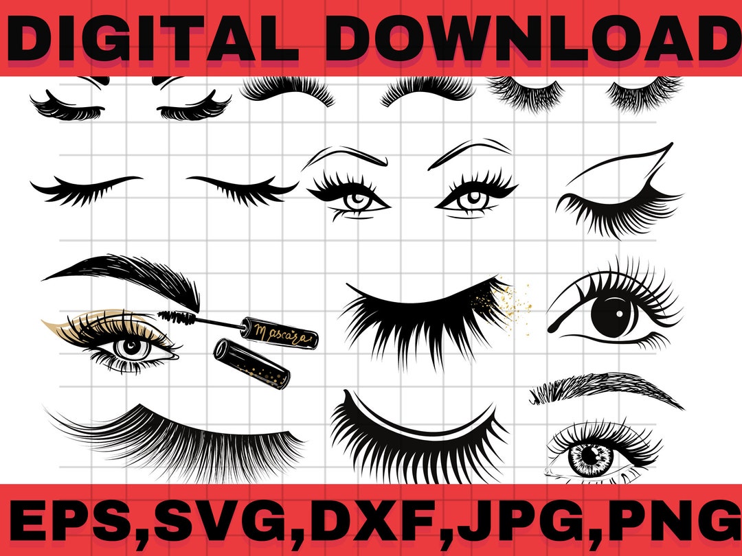 Eyelash Svg\ Eyelash Svg Bundle\ Eyelashes Svg\ Eye Lashes Svg\ Eye ...