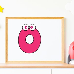 Number Pals Clip Art\ Cute Commercial Use Number Clipart\ Colored ...