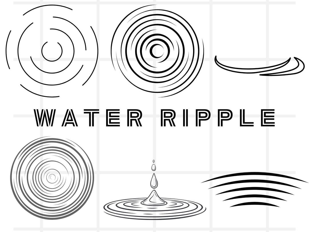 Water Splash Svg\ Water Ripples Svg\ Water Splash Cricut\ Water Drops ...