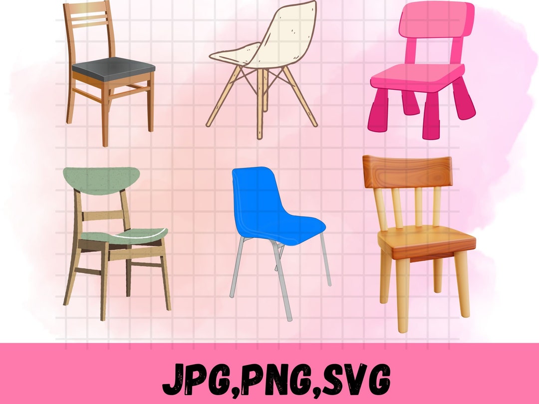 Chair Svg\chairs Svg Chair\cricut Chair Clipart\chair Vector Chair ...