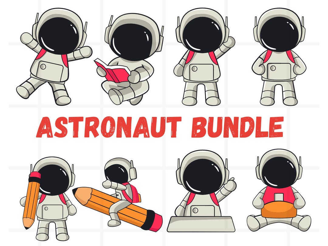 Astronaut Svg Png Bundle\ Astronaut With Rocket Svg\ Kid Astronaut Svg ...