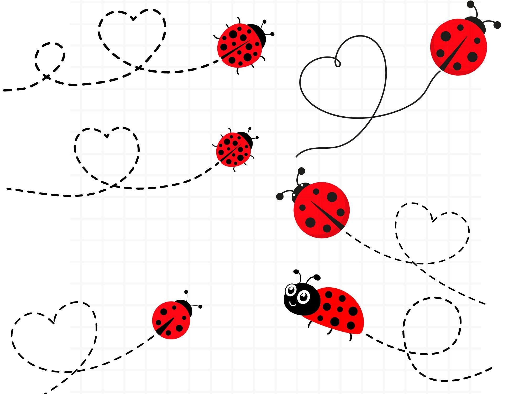 Ladybug Path SVG Ladybug Cutting Files Outline Cut Files Ladybug ...