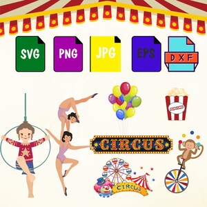 Carnival Svg\ Circus Svg Bundle\ Mega Carnival Svg Bundle\ Carnival Png ...