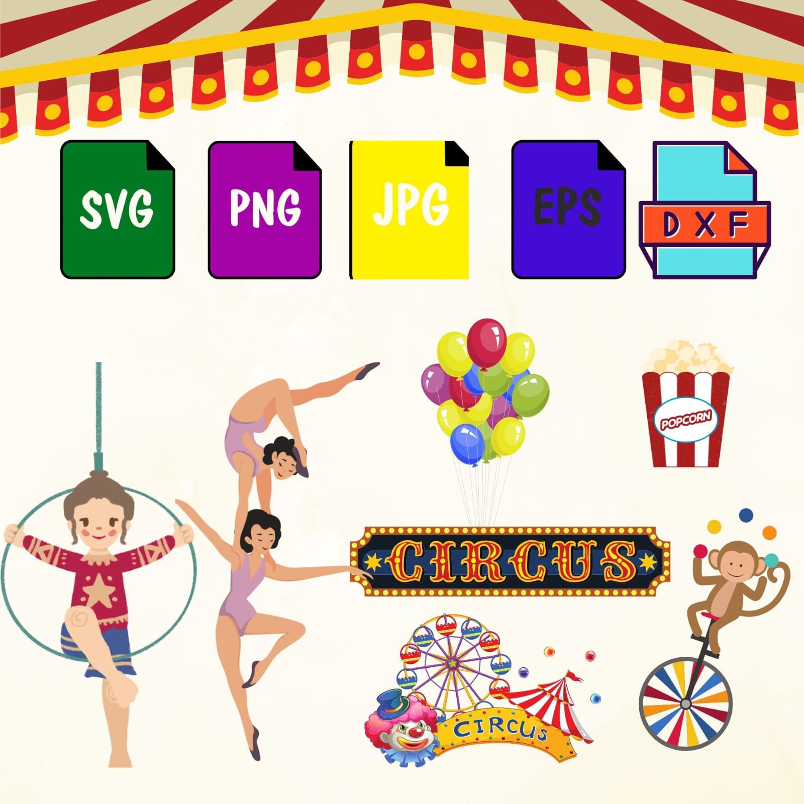 Carnival Svg\ Circus Svg Bundle\ Mega Carnival Svg Bundle\ Carnival Png ...