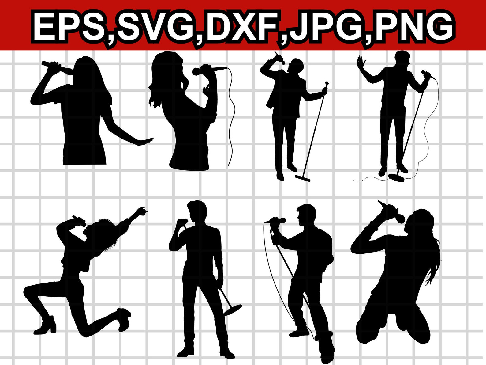 Singing Svg-png Singer Svg Guitar Svg Music Svg Music Notes Svg Musical ...