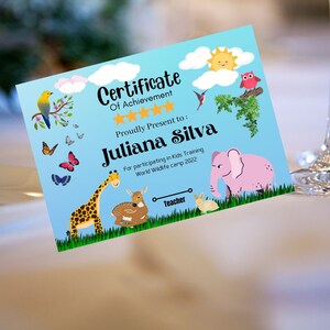 Certificate of Achievement for Kids, Kids Certificate\ Printable ...