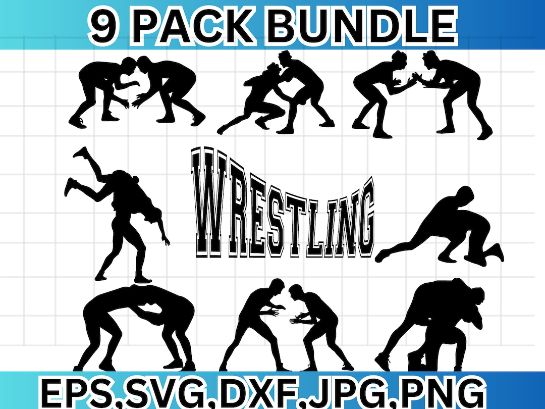 Wrestling SVG\ Wrestler Svg\ Wrestling Clipart SVG\ Wrestling Cut Files ...