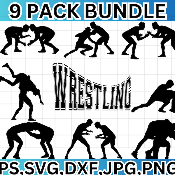 Wrestling Svg - Etsy