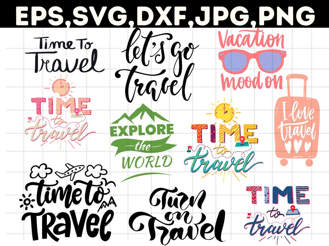 Travel SVG Bundle\ Back to Travel Vector Cut File\ Vacation Vector ...