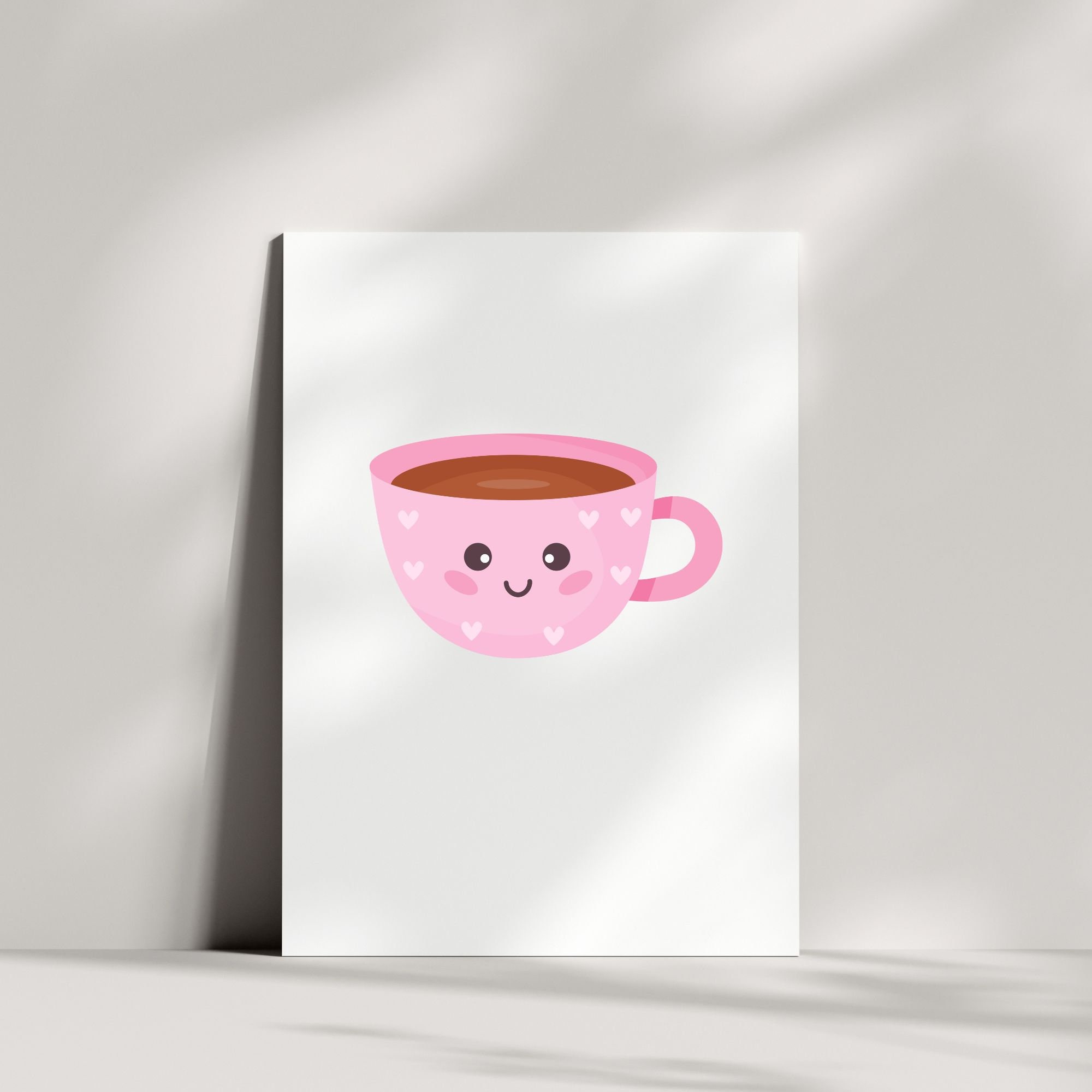 Kawaii Tea Time Clipart Cute Teacup Teapot PNG Digital Image Downloads ...