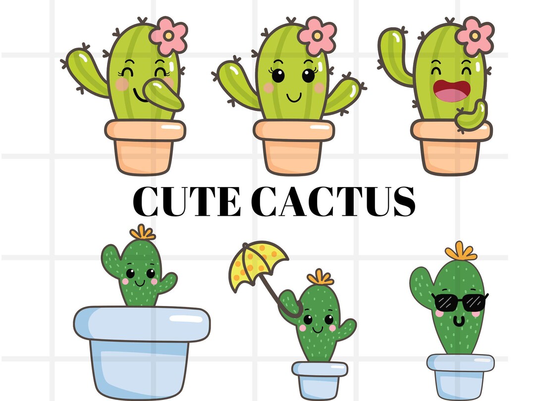 Cactus Collection\ SVG and PNG Bundle\ Cactus and Succulent Flowers ...