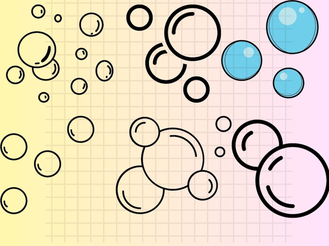 Bubble SVG Files\ Bubbles Cut Files\ Bath SVG Vector Files\ Soap Bubbles SVG Vector\ Bubble Clip ...