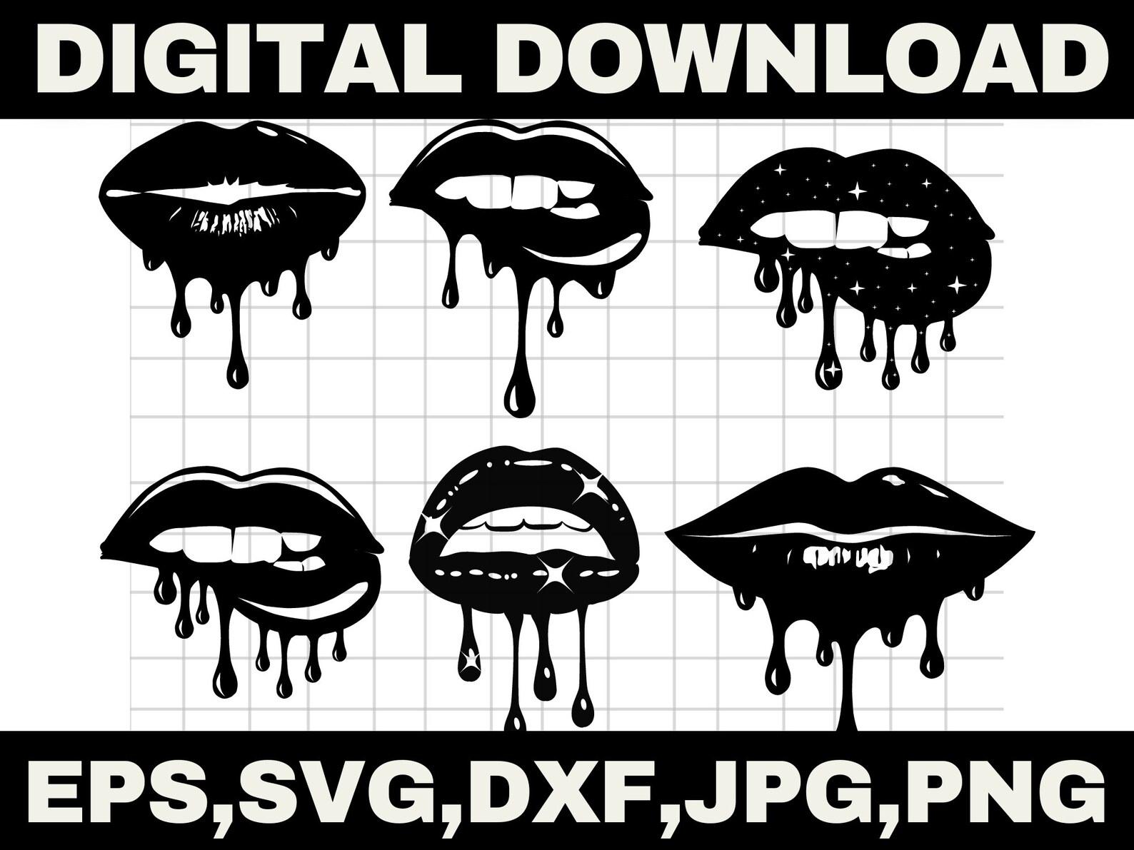 Lips Svg Black Lips Svg Bundle Kiss Svg American Lips Svg - Etsy