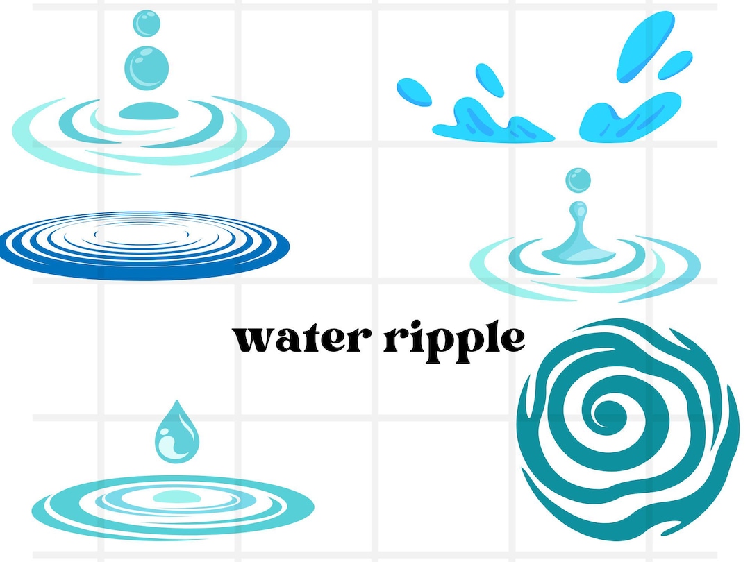 Water Splash Svg\ Water Ripples Svg\ Water Splash Cricut\ Water Drops ...