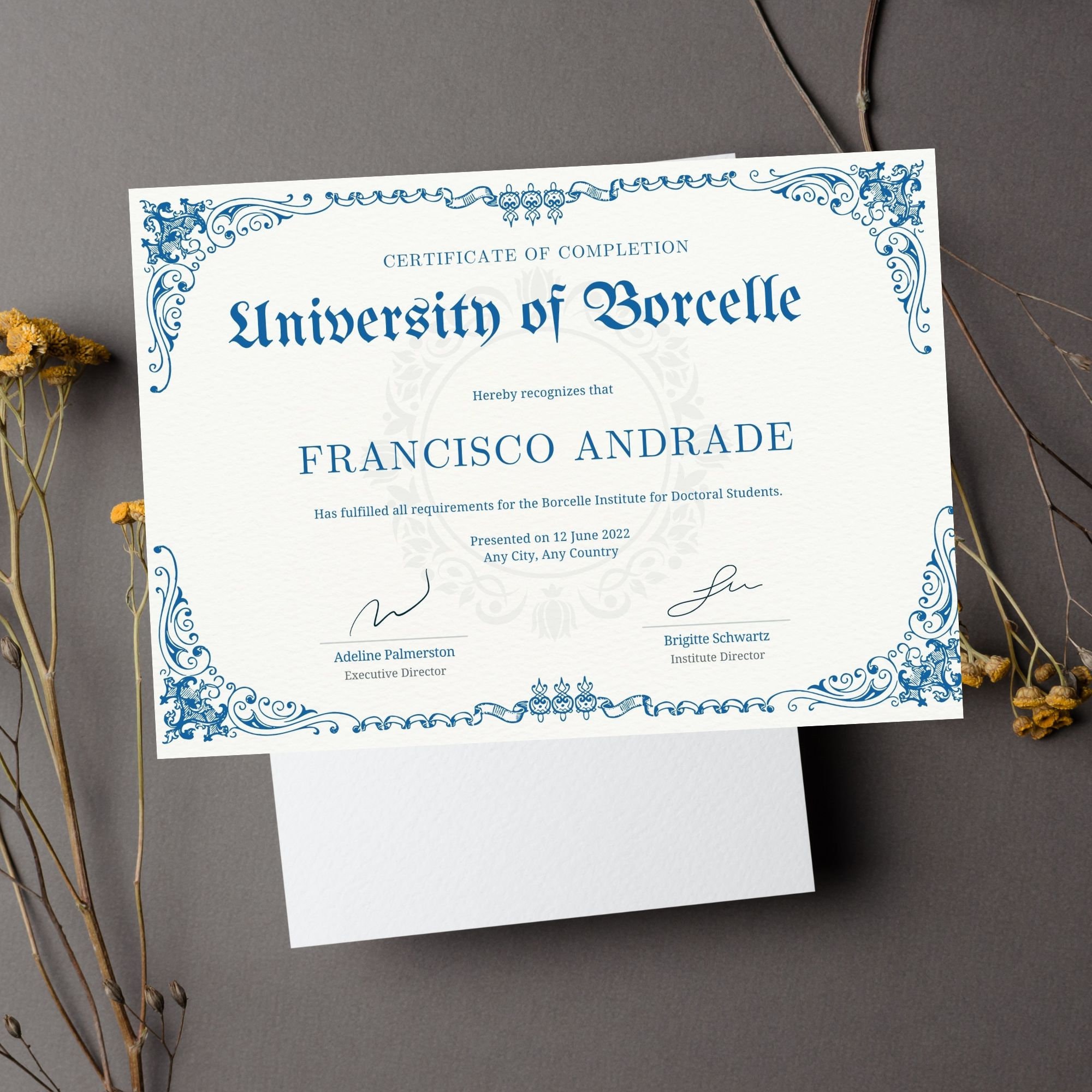 Editable University & College Diploma Template for Novelty GED ...
