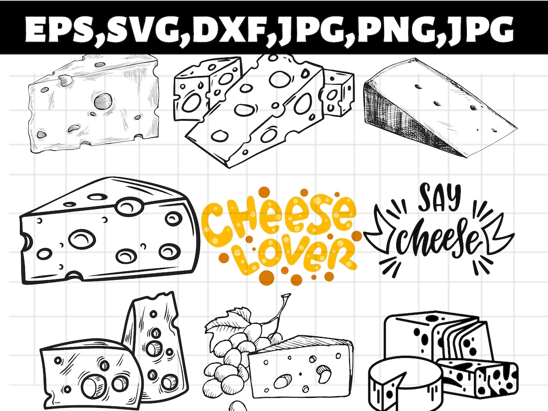 Cheese SVG Bundle\ Cheese SVG\ Cheese Clipart\ Cheese Cut Files for ...