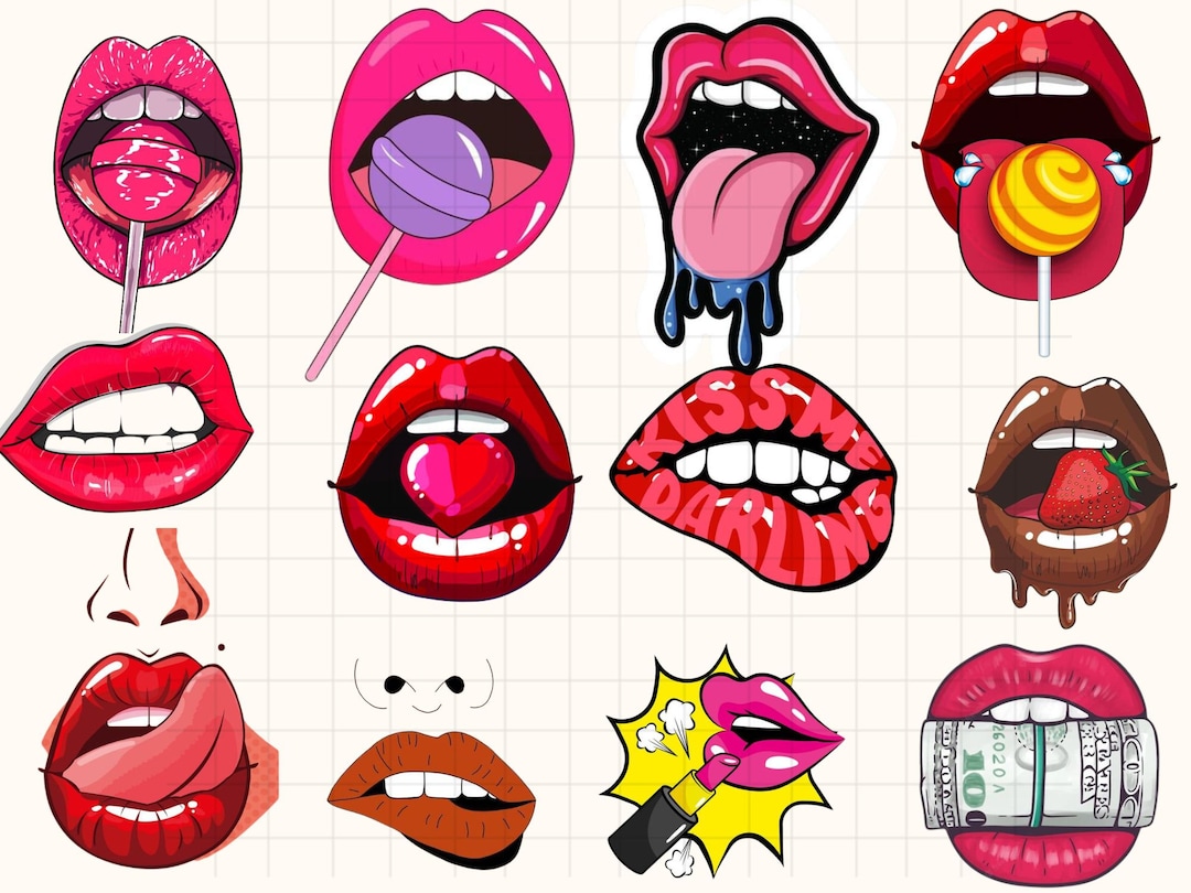 Lips SVG\ Kiss SVG\ Lips Print Svg\ Red Lips Svg\ Dripping Lips Svg ...